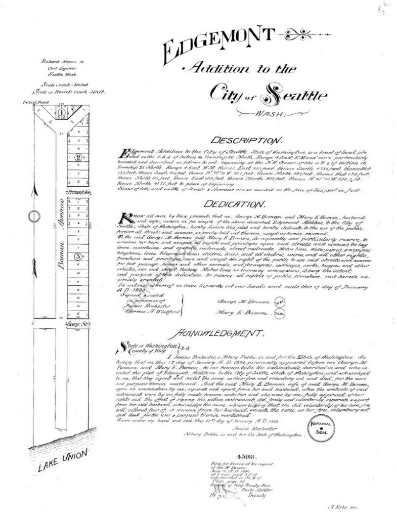 George Boman’s Edgemont Plat – Fremont Historical Society